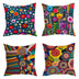 Abstract Bright Colored Cushion Covers